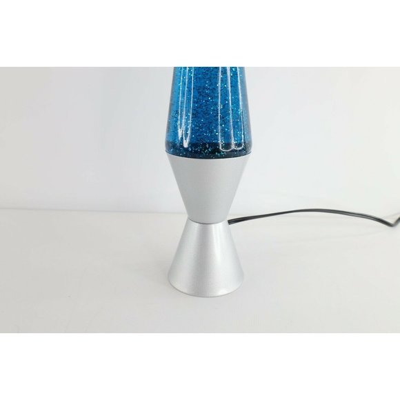 Vintage | Other | Vintage Original Glitter Lava Lamp Blue Water Silver ...